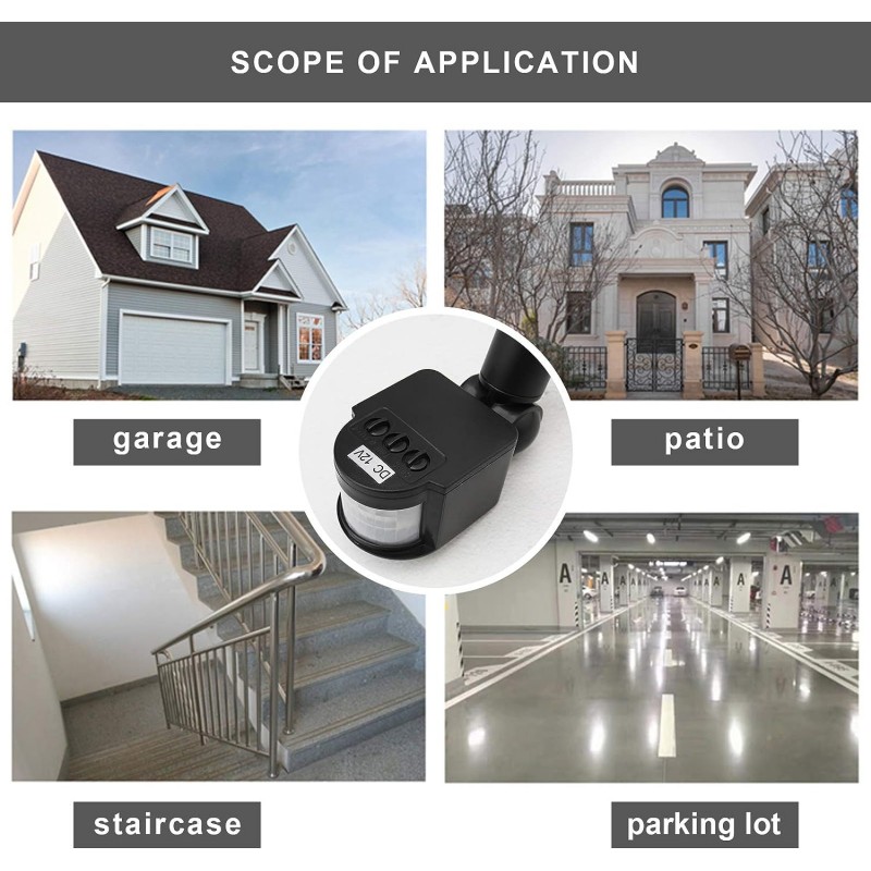 Sensor de movimiento infrarrojo 180 grados