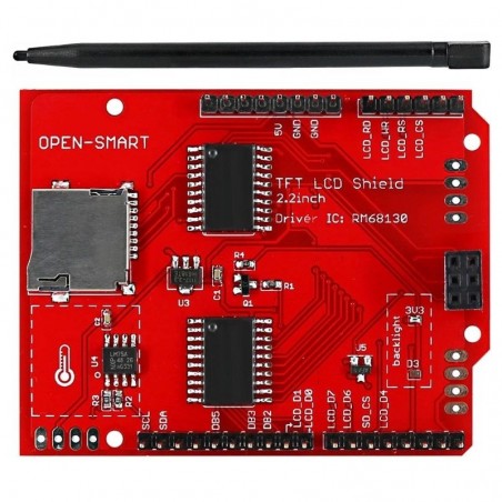 Pantalla táctil TFT LCD 2.2" Shield para Arduino