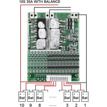 Modulo BMS 20A 10S