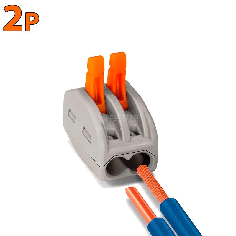 Conector de Cable PCT 2 pines - 5 pines (4 Unidades) Tipo 2 PINES