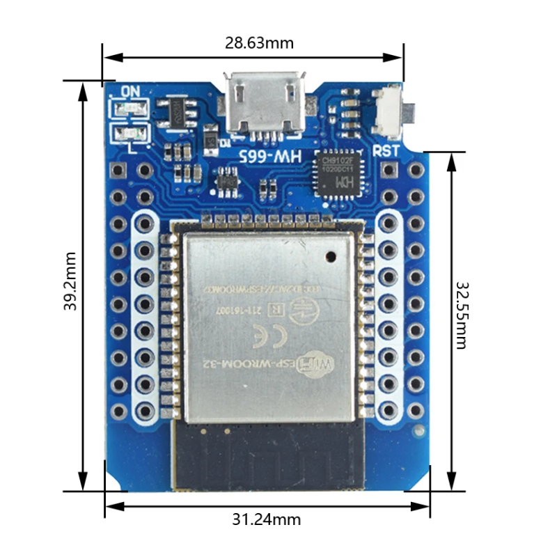 Tarjeta de desarrollo ESP32 D1 mini WIFI BLUETOOTH