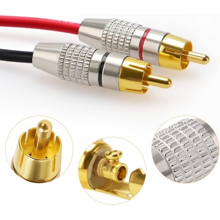 Conector de audio RCA Macho y Hembra Tipo MACHO - MACHO