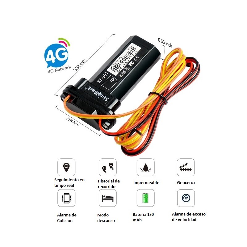 GPS para Vehiculo / Moto ST-901 4G