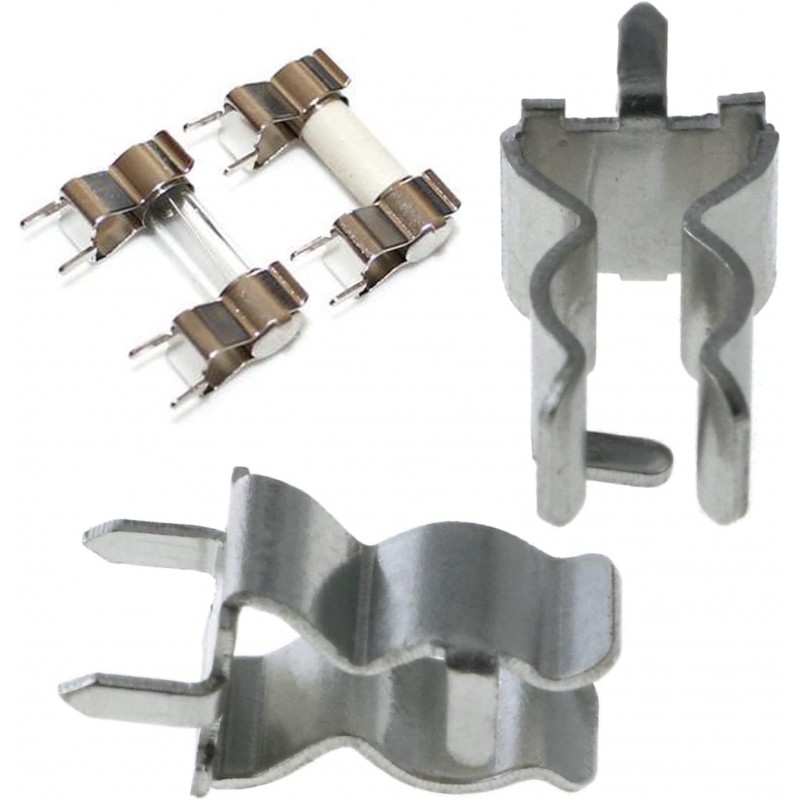 Terminal tipo clip para fusible en PCB 5x20mm y 6x30mm (10U) Tamaño ...
