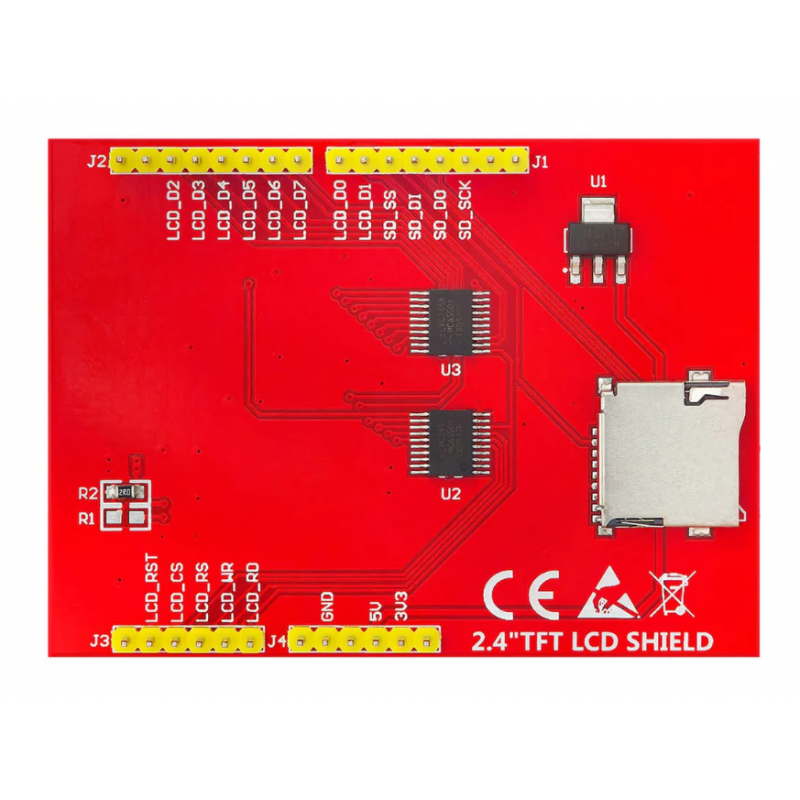 Pantalla LCD TFT 2.4' touch shield