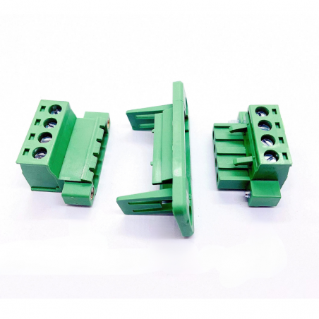 Terminal de bloque con tornillos para conexion rapida 4 pin 5.08mm