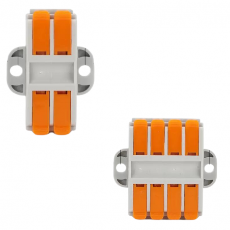 Terminal de bloque para rapida conexion de cables 2x2 y 4x4 Tamaño 2x2
