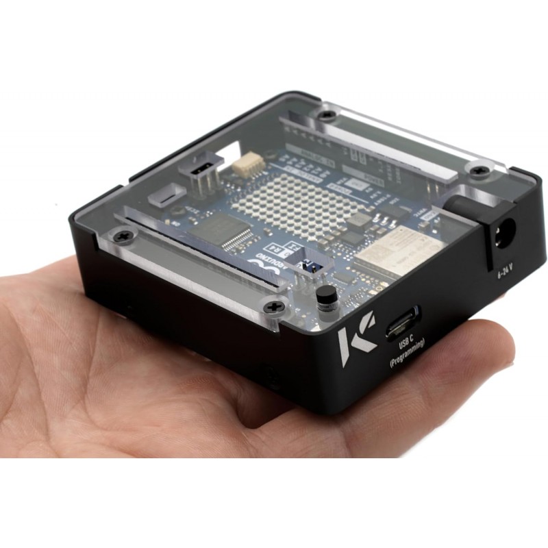 Contenedor metalico para tarjeta de desarrollo Arduino UNO R4 Minima Contenedor metalico para tarjeta de desarrollo Arduino UNO R4 Minima