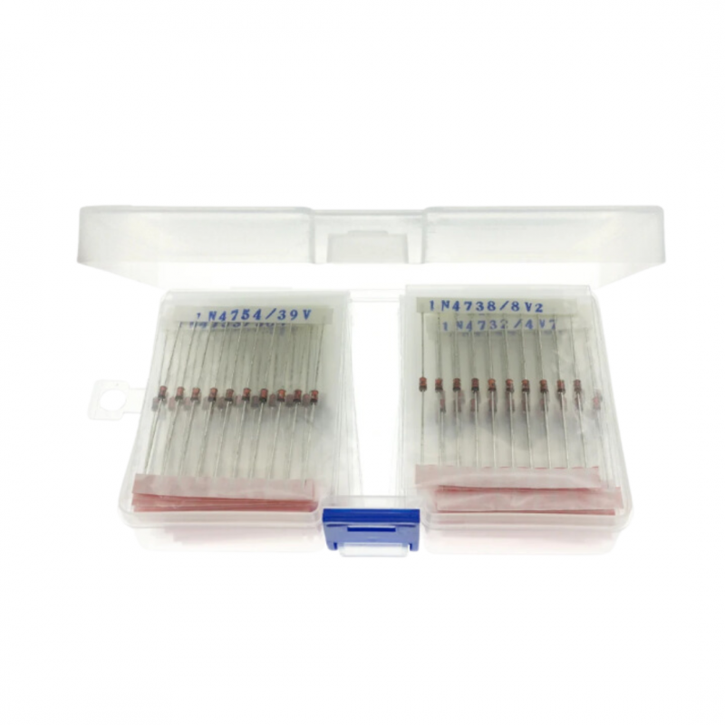 Diodos zener 28 valores 1W (5 UNIDADES) Tipo 1N4728A - 3.3V