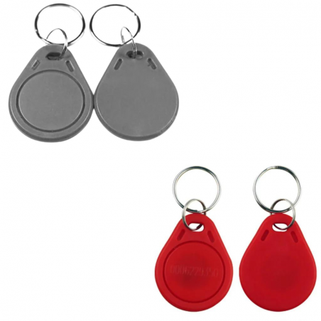 LLAVERO RFID REGRABABLE 13.56MHZ Color Gris