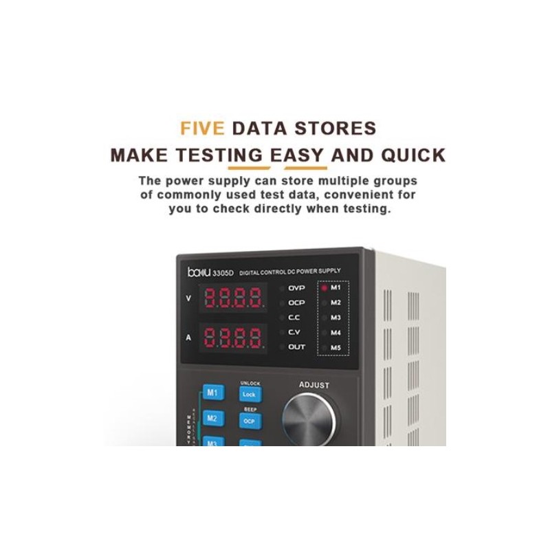 Fuente de alimentación variable 30V 5A BAKU BK-3305D