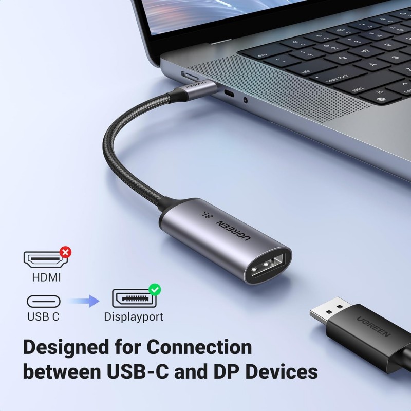 convertidor de USBc a DP1.4 8K UGREEN