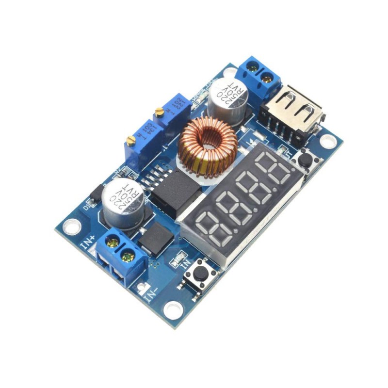 Modulo regulador de voltaje descendente 5A con pantalla led