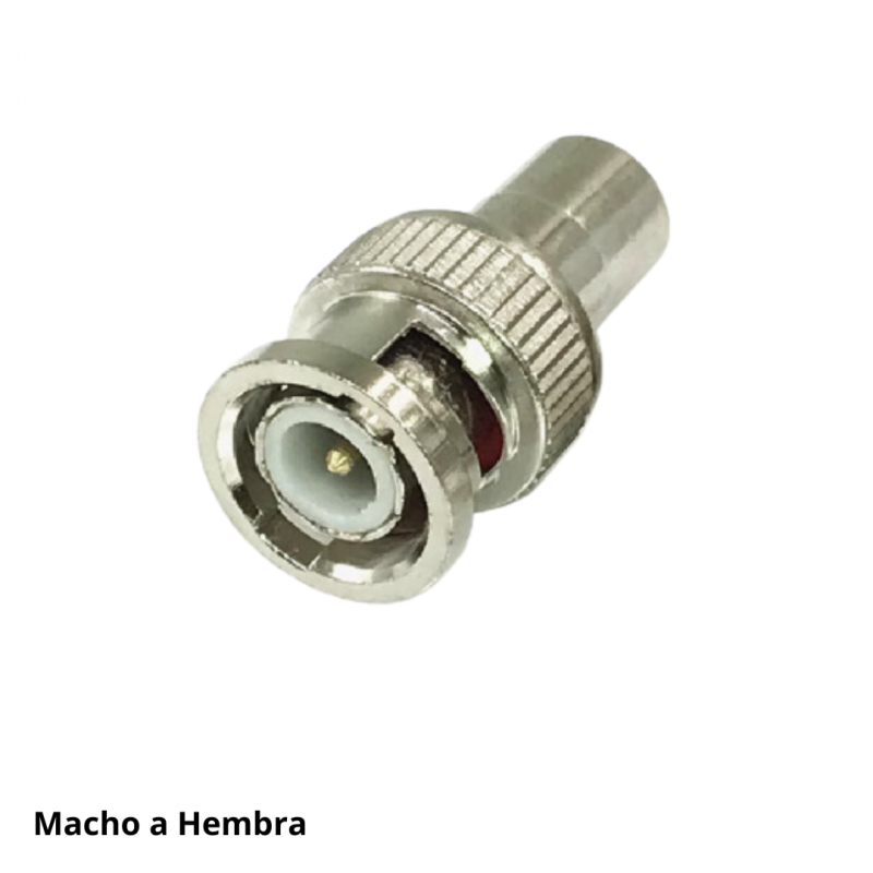Conector BNC macho a RCA hembra / BNC hembra a RCA Macho Tipo BNC macho ...