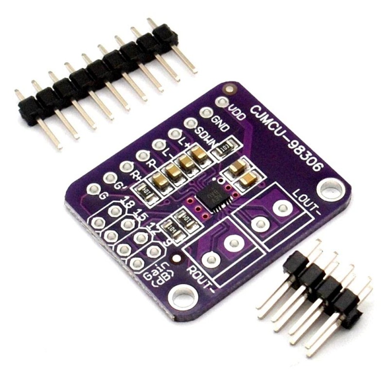 Modulo amplificador de audio estereo MAX98306 clase D 3.7W