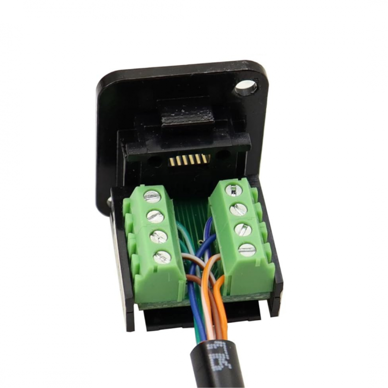 Conector rj45 terminal de bloque cat 5e para empotrar