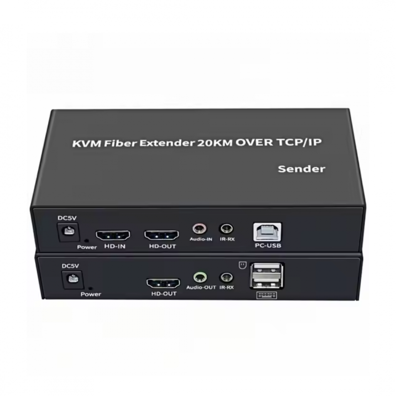 Extender HDMI KVM 20km fibra optica TX / RX 1080p SC- SC