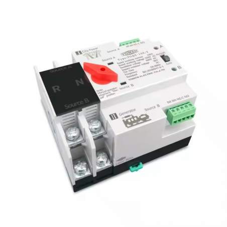 Transferencia Automatica ATS para riel DIN 2P-4P 100A-250A 110/220V ...