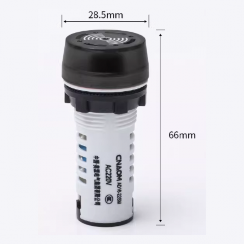 Buzzer Luz piloto intermitente 110V Color Negro