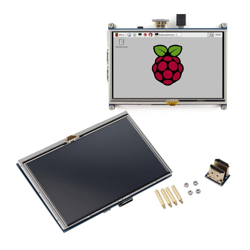 Pantalla Tactil LCD HDMI 5" para Raspberry Pi3