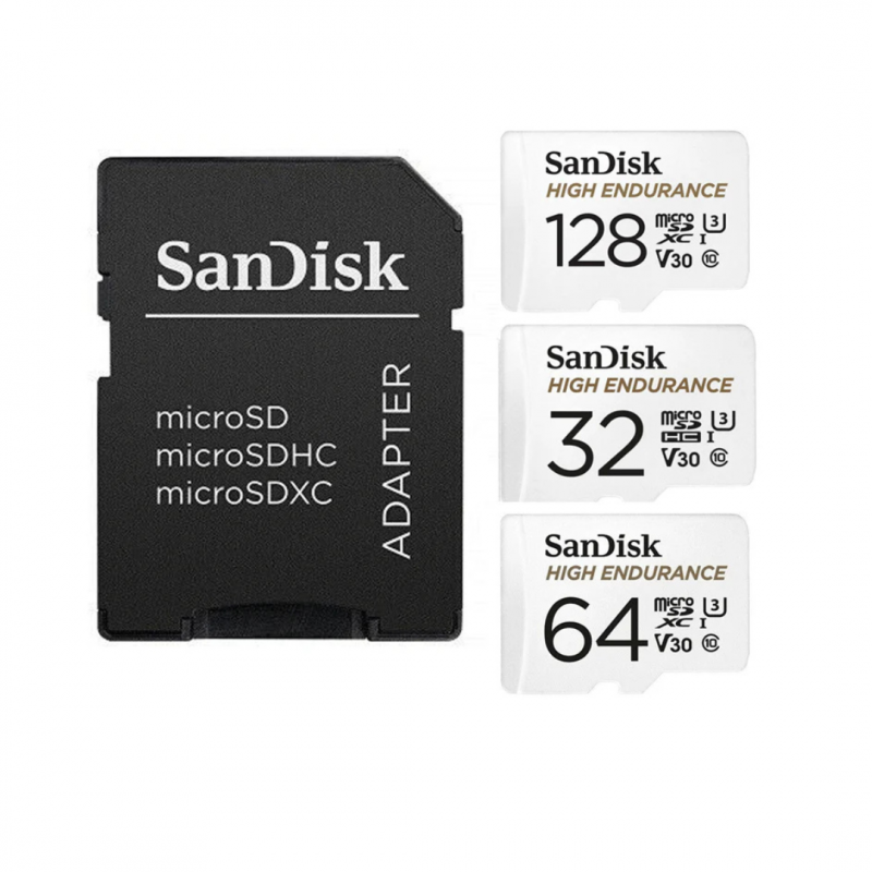 Memoria microSD Clase 10 SanDisk 32GB -128GB Alta Resistencia Tamaño 32GB