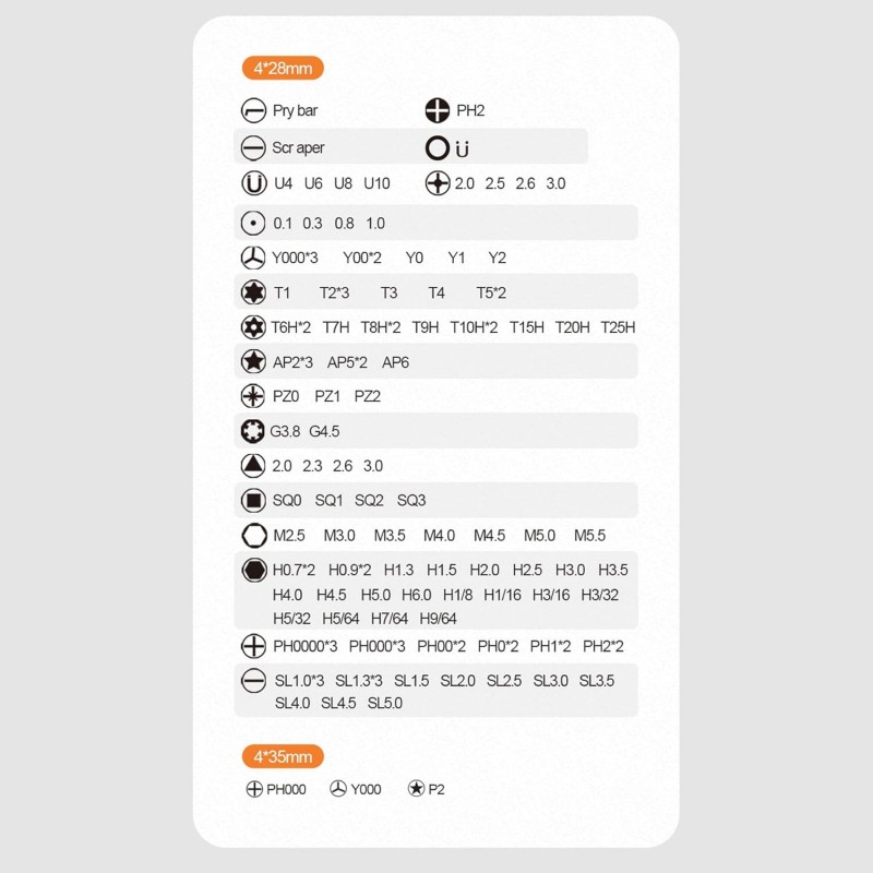 Kit de destornilladores de precision 130 en 1