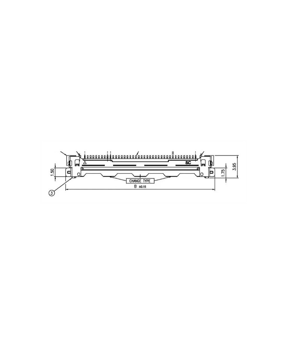 Conector FPC hembra para pantalla LCD/EDP 0.5mm