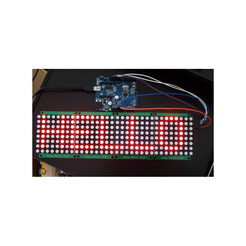Matriz de control de leds cuatro en uno MAX7219