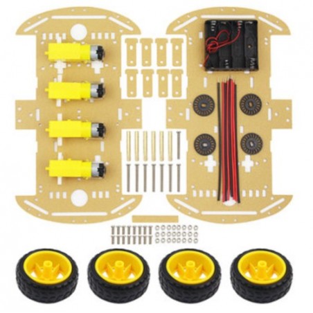 Carrito Robot Chasis 4WD 4 Ruedas (Estructura)