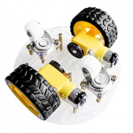 Carrito Robot Chasis Redondo de 2 Ruedas (Estructura)