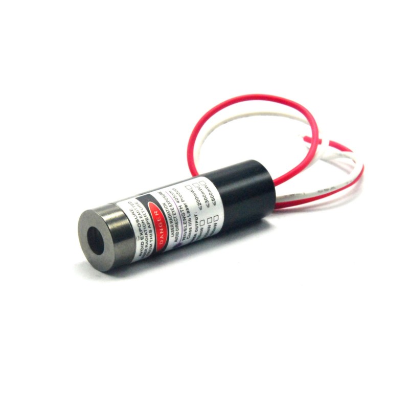 Modulo laser de punto violeta foco ajustable 450nm 20mW 3v a 5V